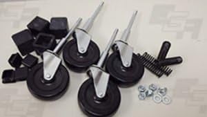 Rolling Ladder Complete Caster Kit, [For Square Tube]. Includes 4-each ...
