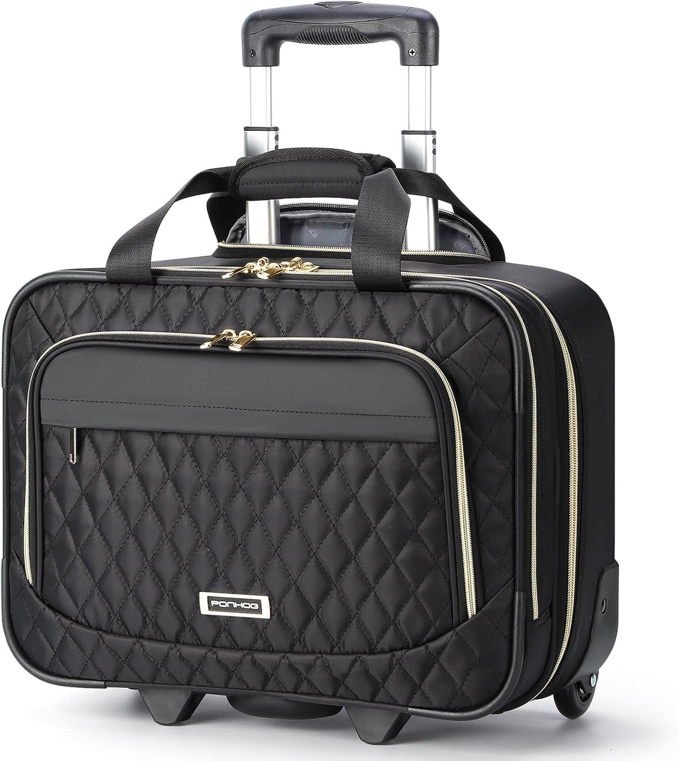 Rolling Laptop Bag, 15.6 Inch Rolling Briefcase for Women with Wheels ...