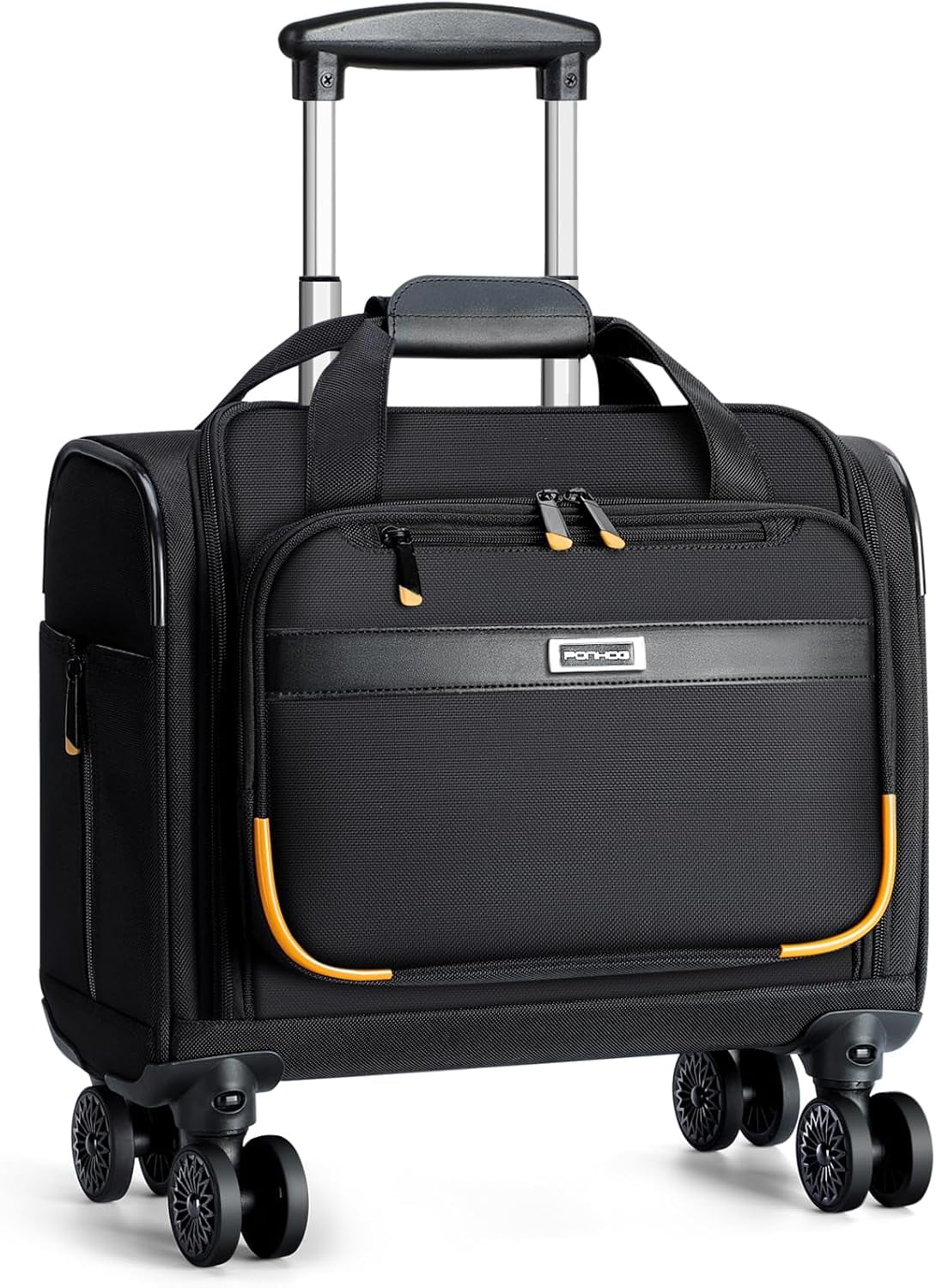 Rolling Laptop Bag - Rolling Briefcase with 4 Spinner Wheels, 15.6 Inch ...