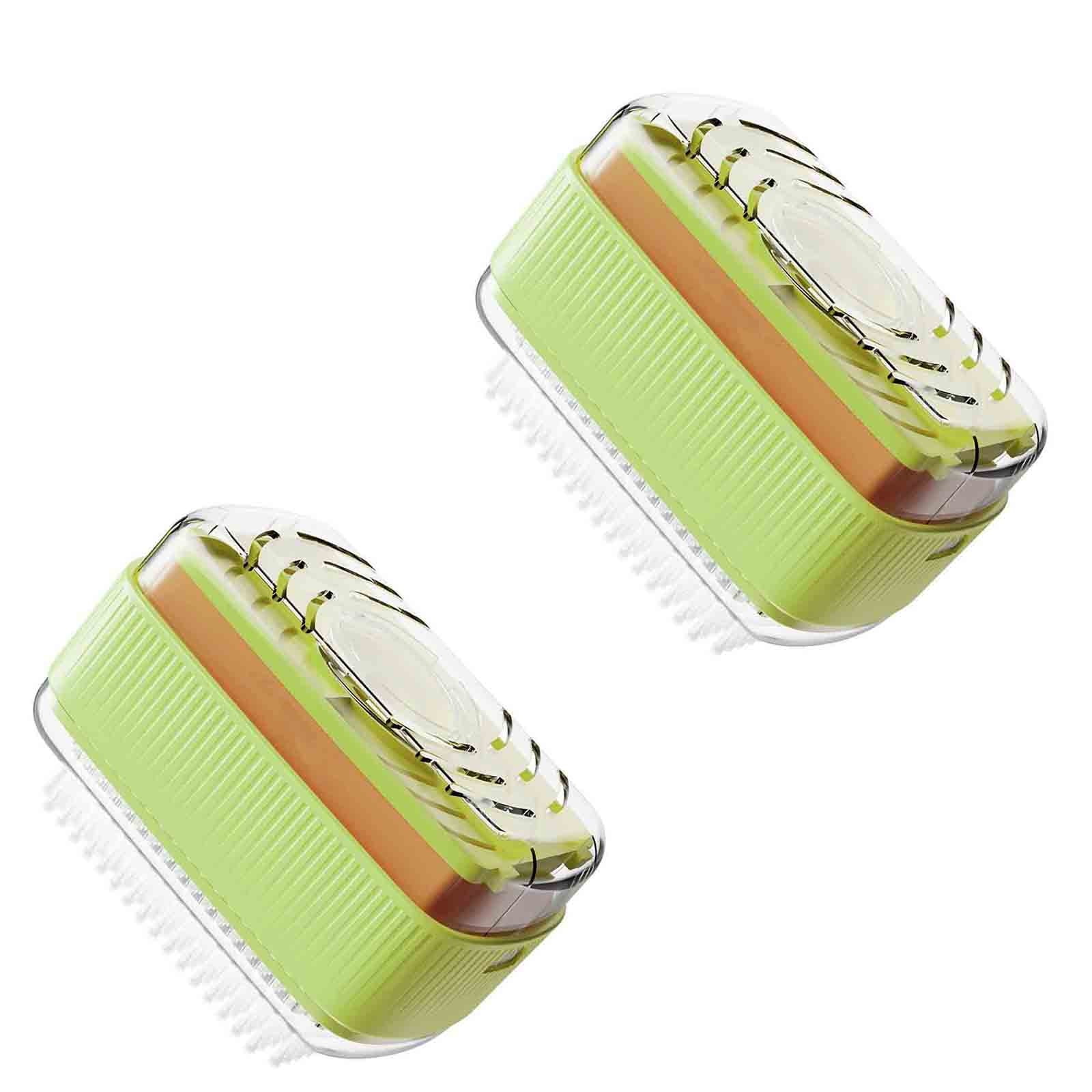 Rolling Laundry Brush Soap Box with Built-in Roller Mechanism for ...