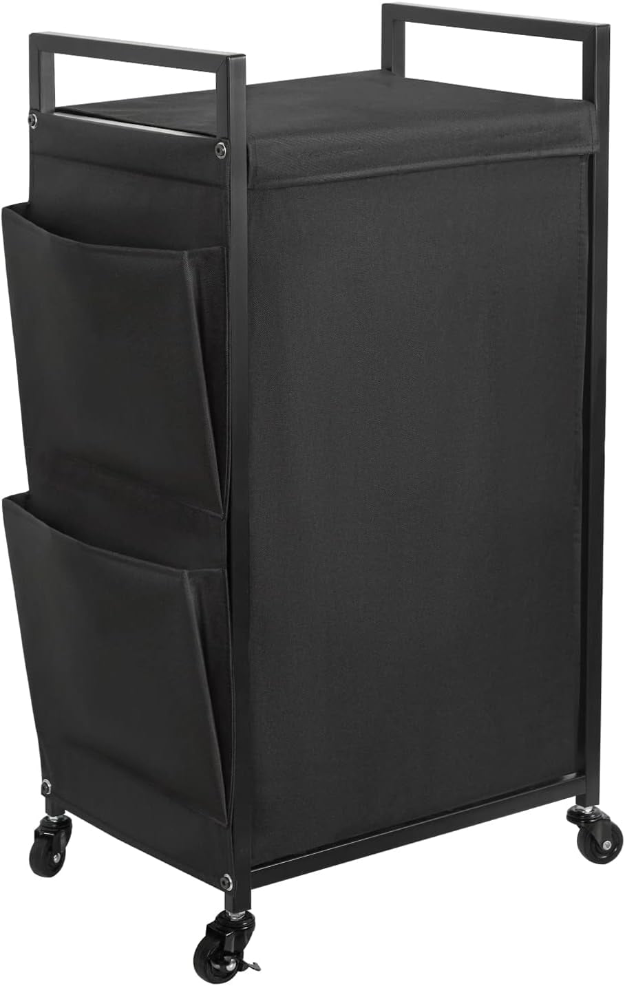 Rolling Laundry Hamper with Lid,Large Laundry Basket Organizer with ...