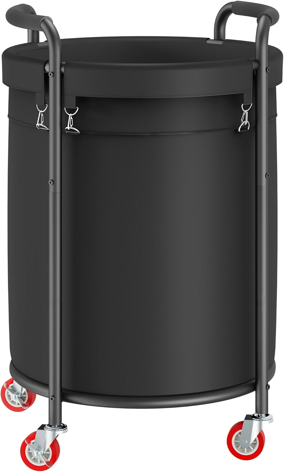 Rolling Laundry Hamper with Wheels, 50 Gal. (190L) Round Laundry Sorter ...
