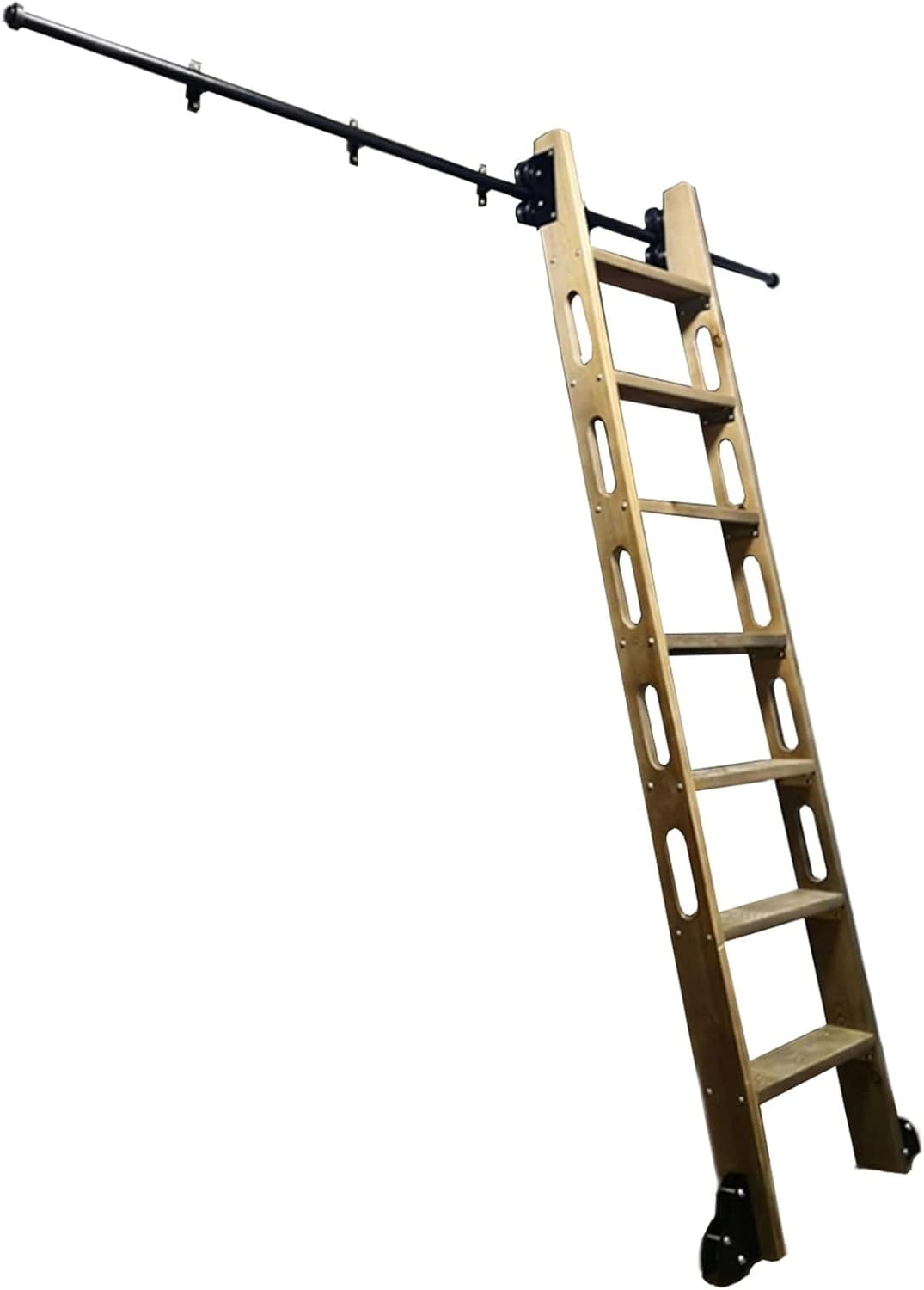 Rolling Library Ladder Hardware Kit Sliding Ladder Track Kit, Rustic ...