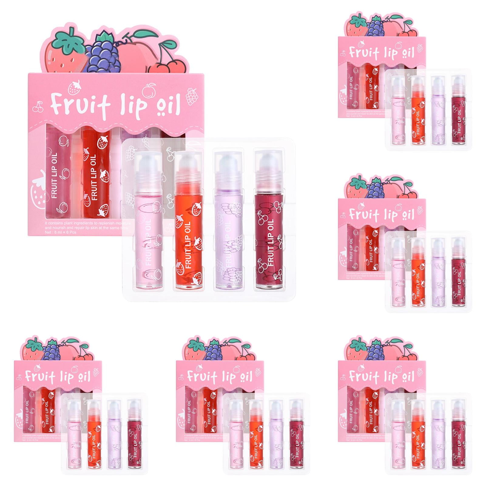 Rolling Lip Oil Four Sets Of Boxes Moisturizing Moisturizing Liquid Rehydration Mouth Oil Drying ...