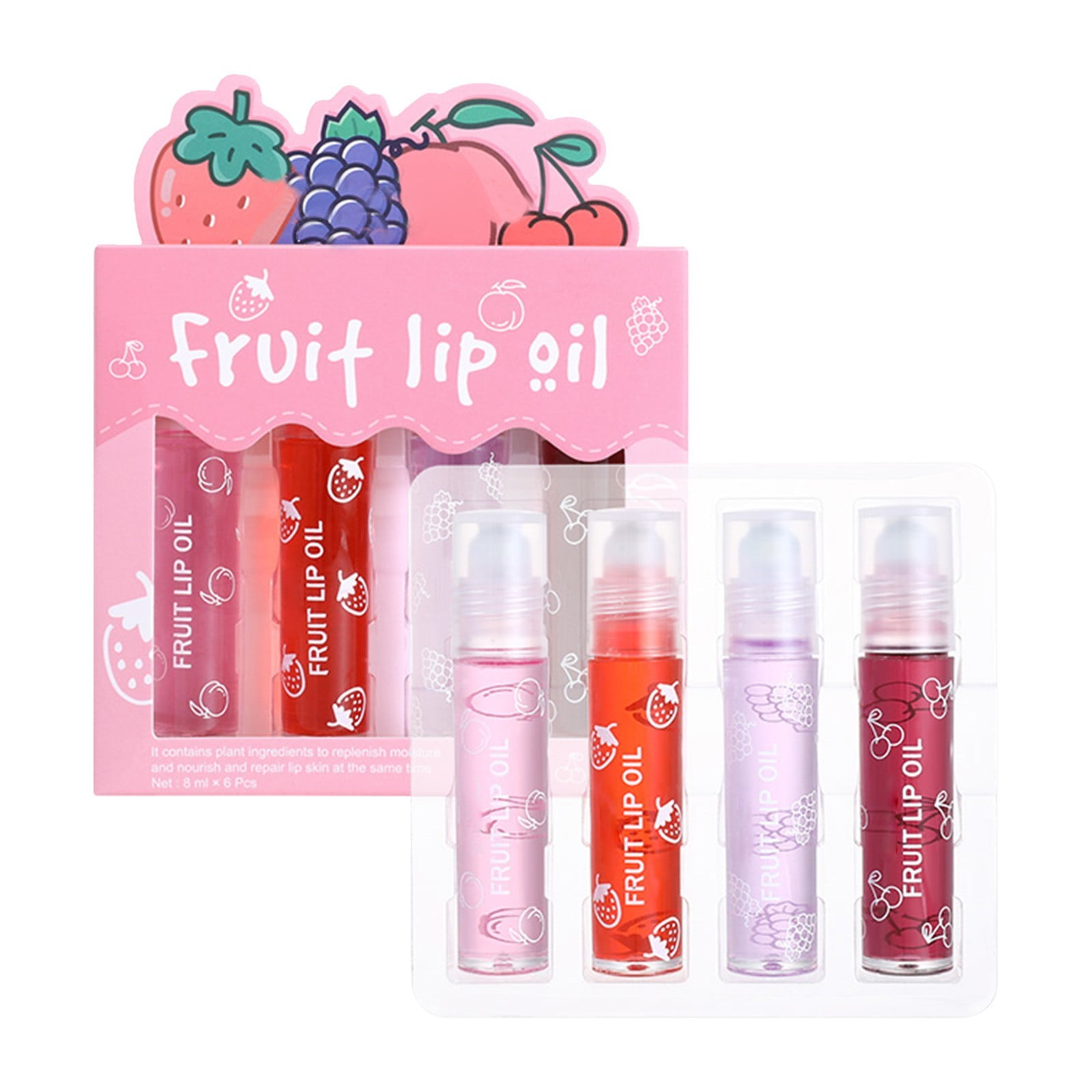 Rolling Lip Oil Four Sets Of Boxes Moisturizing Moisturizing Liquid ...