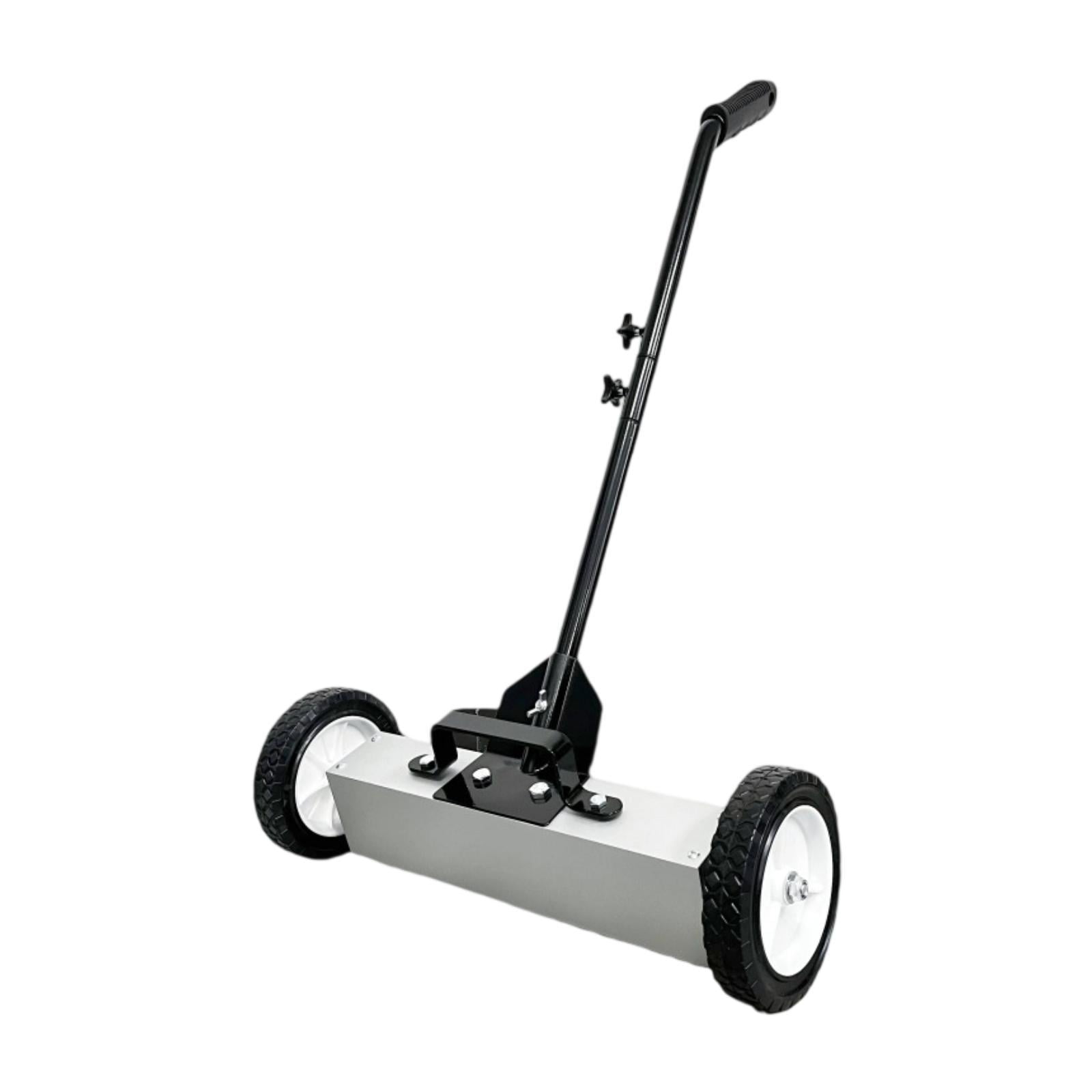 Rolling Magnet Broom Cleaner with Convenient Wheels for Driveway Shop ...