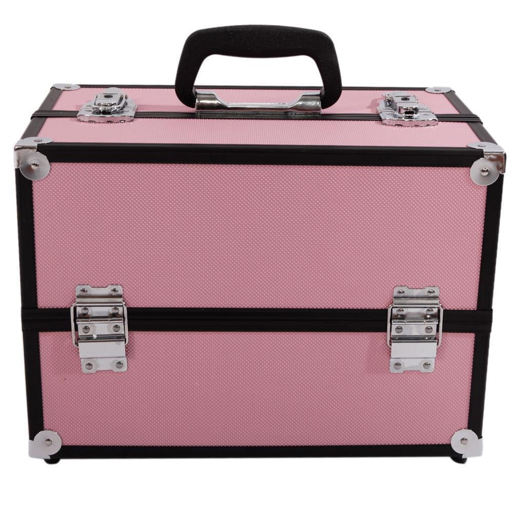 Rolling Makeup Train Case 3 in 1 Cosmetic Makeup Case Large Aluminum ...