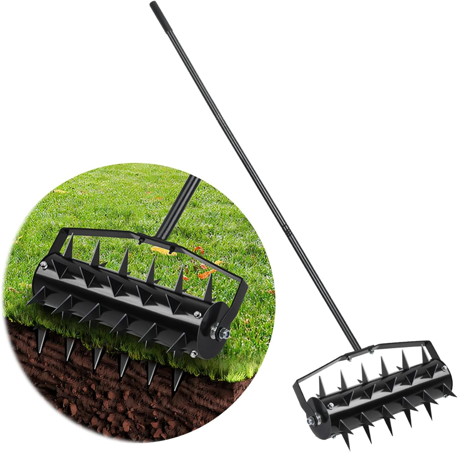 Rolling Manual Lawn Aerators,Aerator Lawn Tool Push for Home,Push Lawn ...