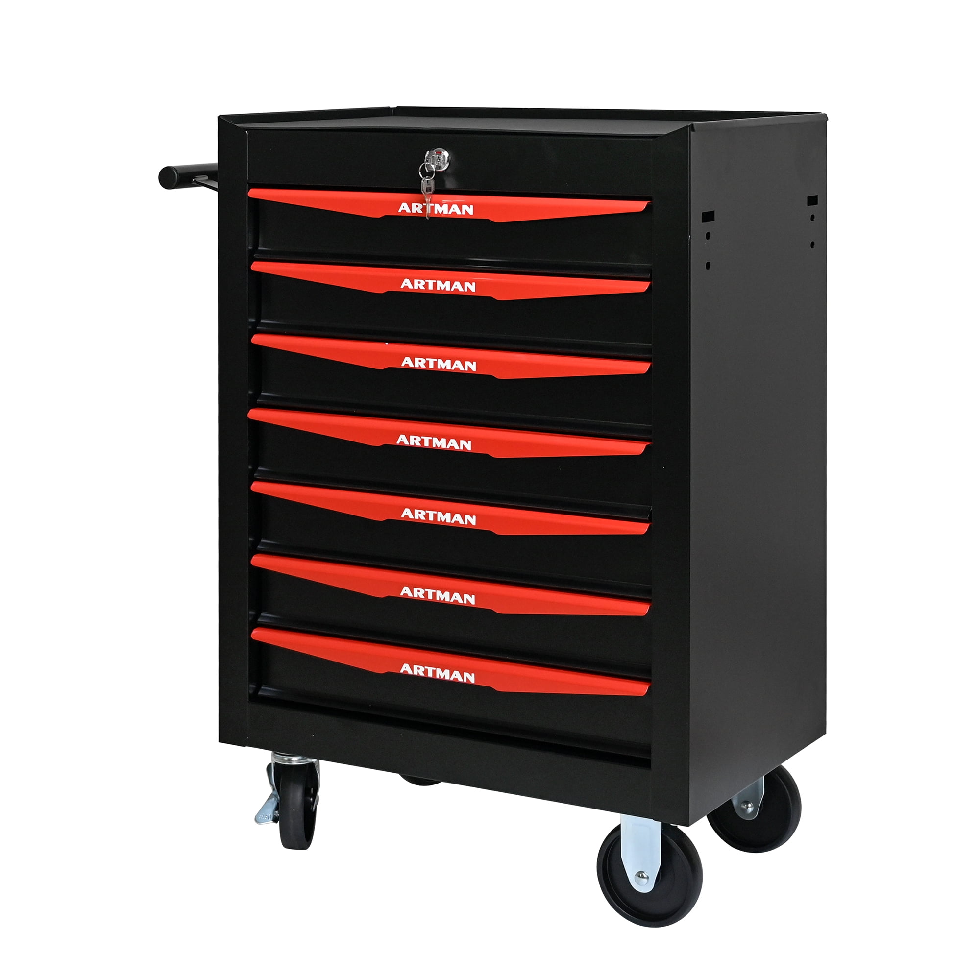 Rolling Metal Tool Chest with 7 Drawers, 20" 7-Drawer Tool Chest ...