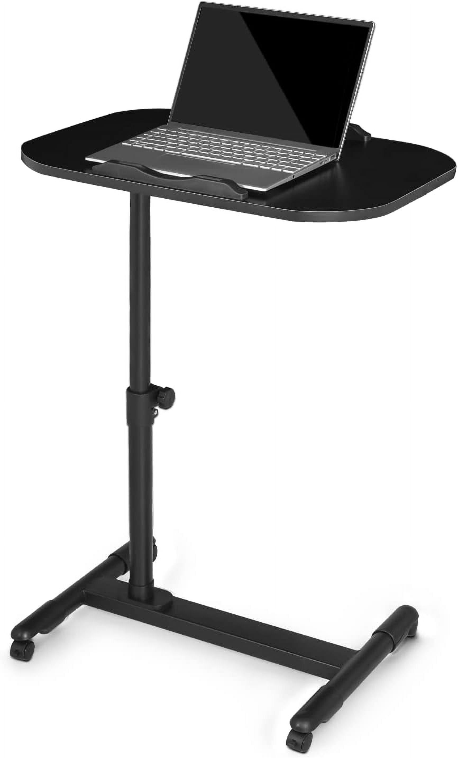 Rolling Mobile Standing Desk 360° Rotatable Panel Adjustable Height 59 ...