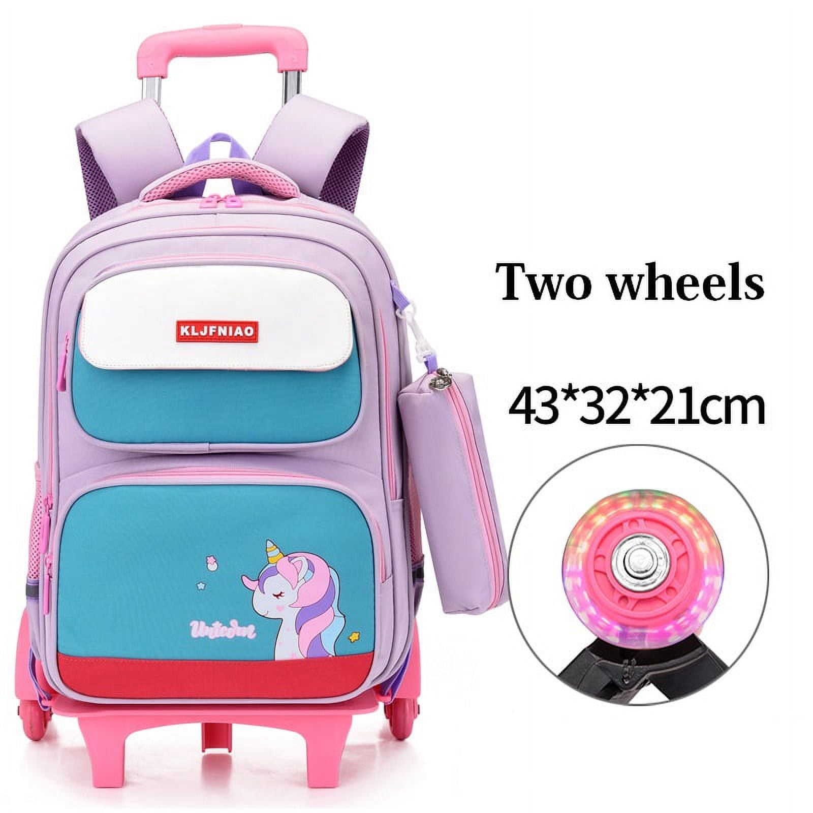 Rolling Mochilas Para Estudiantes Trolley Cartable Scolaire Fille Kids ...