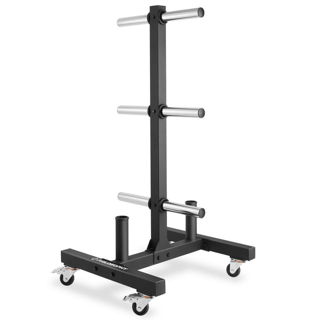 Philosophy Gym's Standard Olympic & Bumper Weight Plate Tree with Metal ...