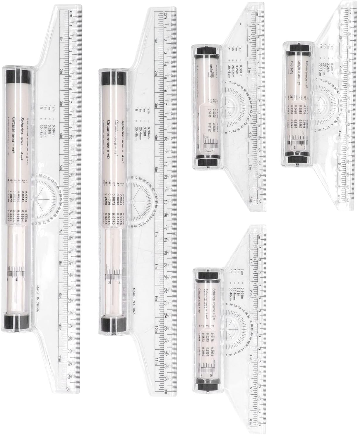 Rolling Parallel Ruler, 5 PCS Multipurpose Ruler Balancing Scale ...