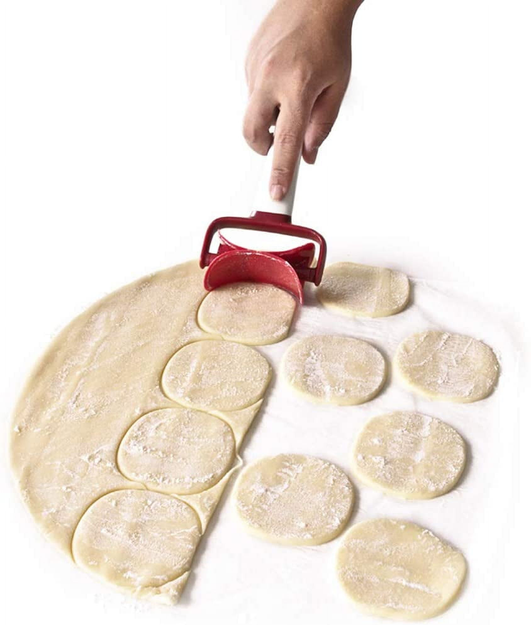 Rolling Pastry Cutter Dumpling Wrappers Cutter Mold Dough Press Round ...