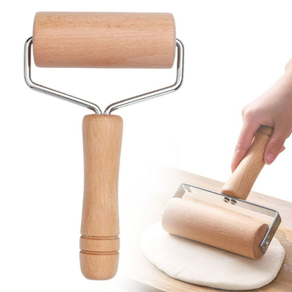 Rolling Pin TASTAN Wooden Rolling Pin with Flour Stick - Manual ...