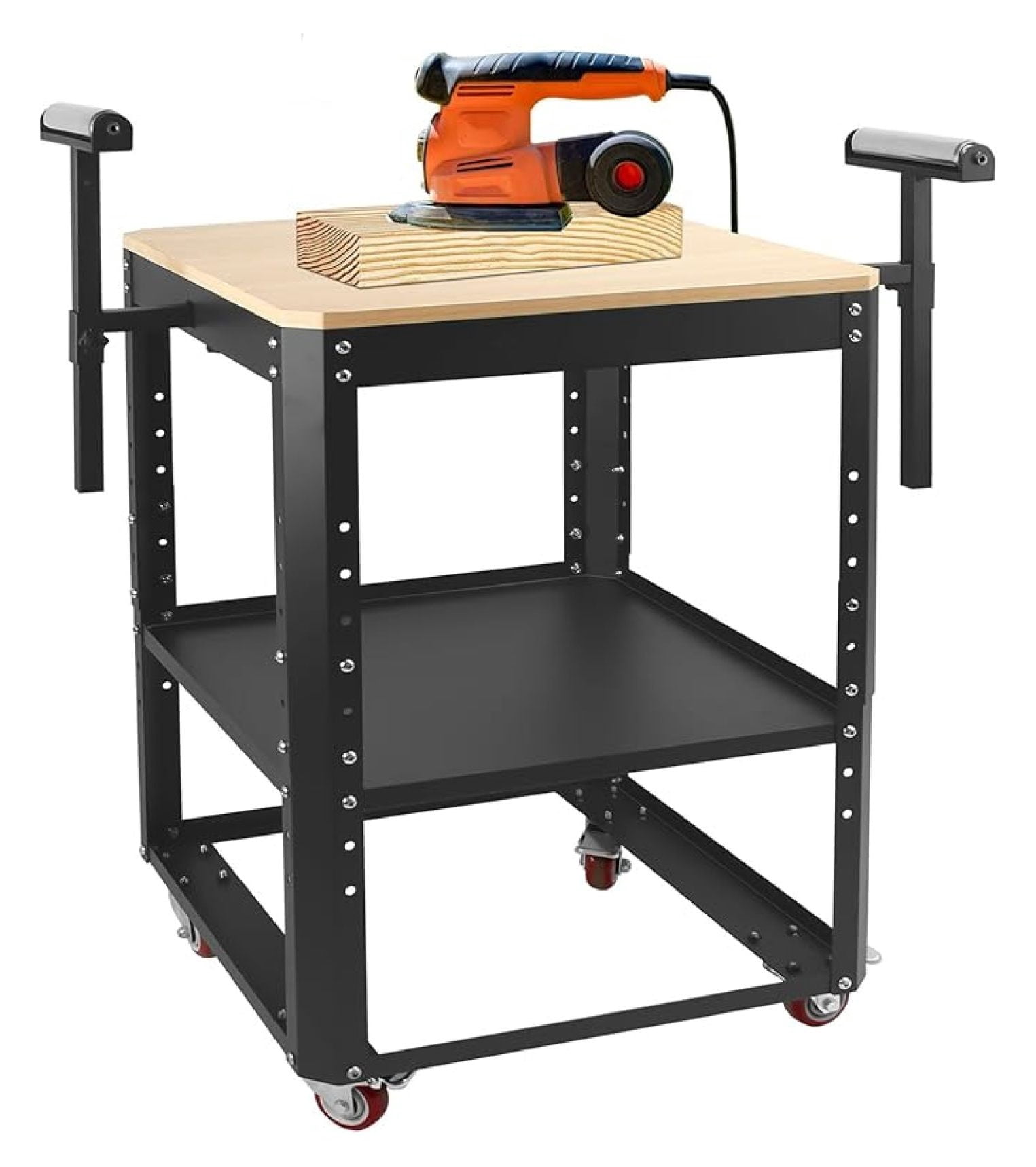 Rolling Planer Stand with Wheels, lbs Load Capacity Miter Saw Stand ...
