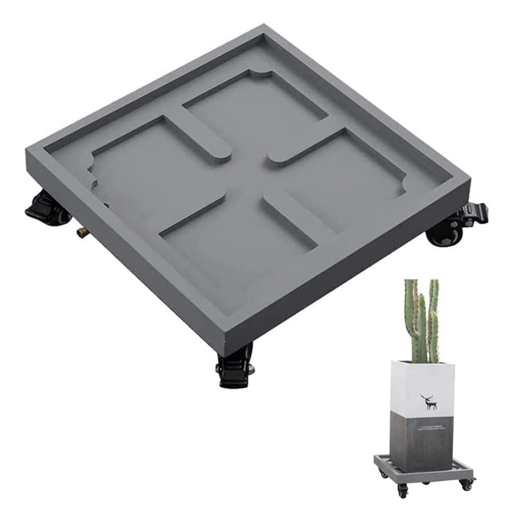 Rolling Plant Caddies Square Plant Stand Tray with Wheels,Heavy Duty ...