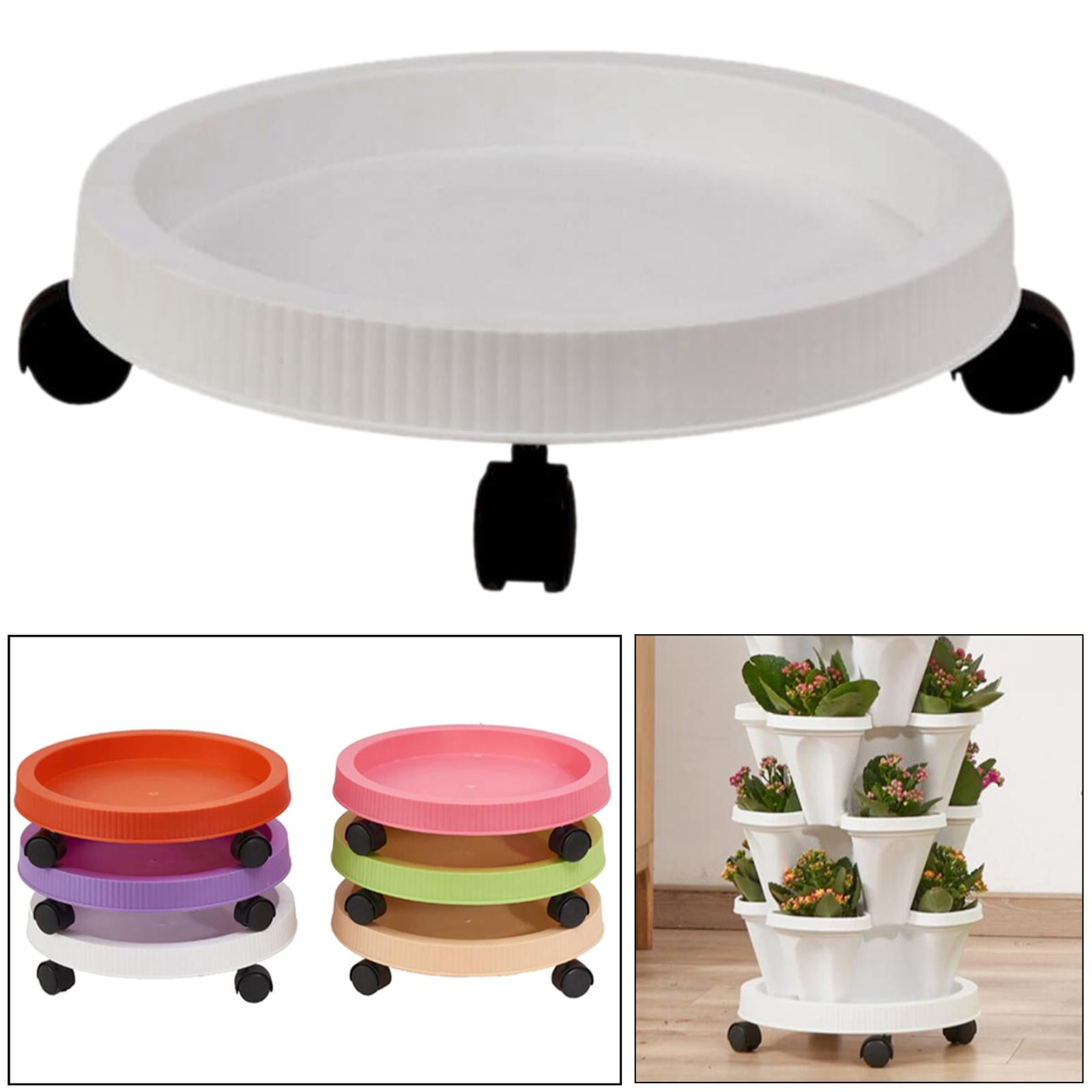 Rolling Plant Stand Pot Trolley with Wheels for Home - Walmart.com