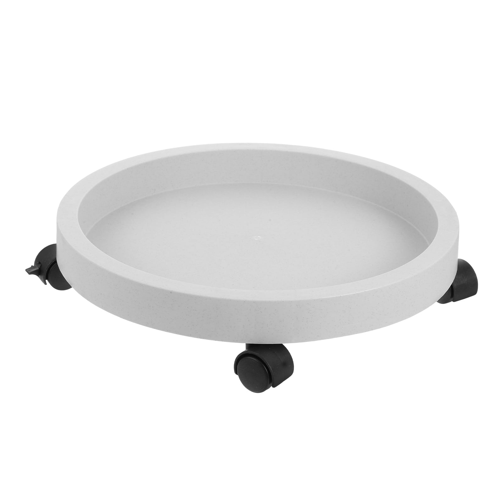 Rolling Plant Stand With Wheels Round Flowerpot Tray Heavy Duty Mobile ...