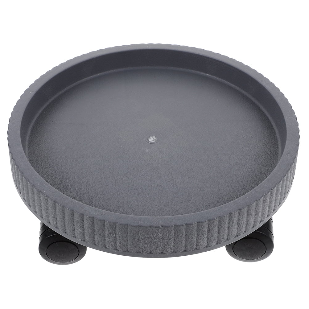 Rolling Plant Tray Planter Holder Round Flower Pot Moving Stand Tray ...