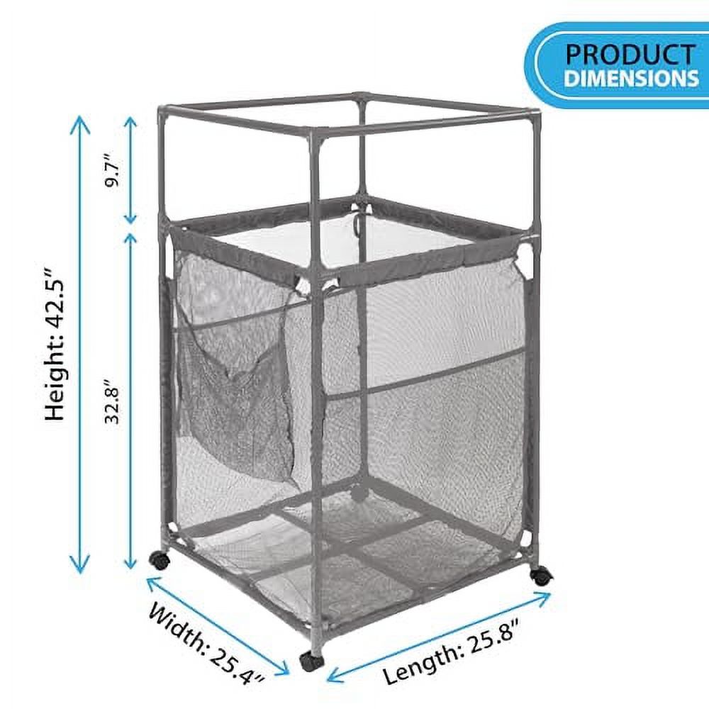 Rolling Pool Noodle Storage Organizer Bin, Standard Noodle Holder (25.4 ...