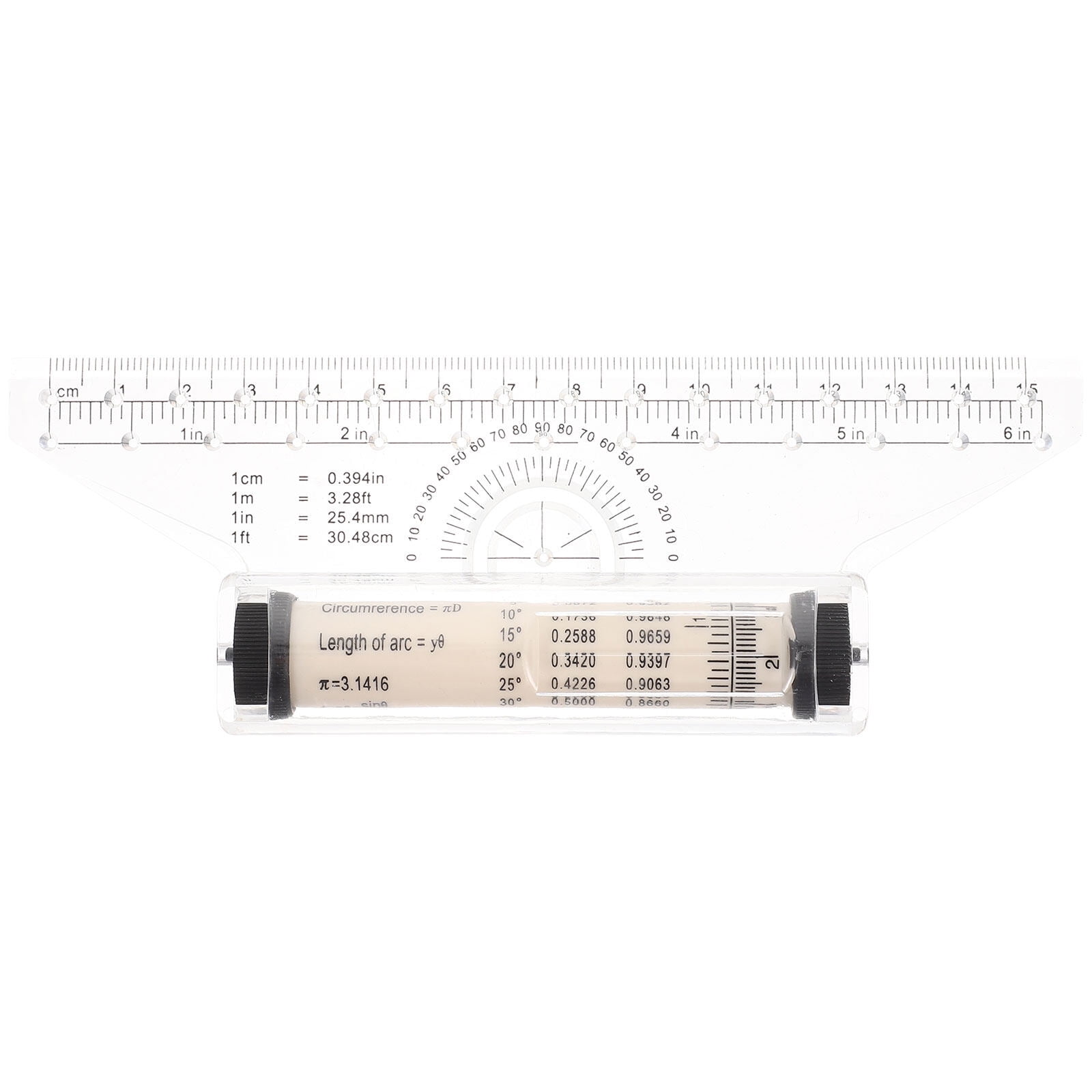 Rolling Ruler Tool Multi-purpose Quilting Rulers French Curve Student ...