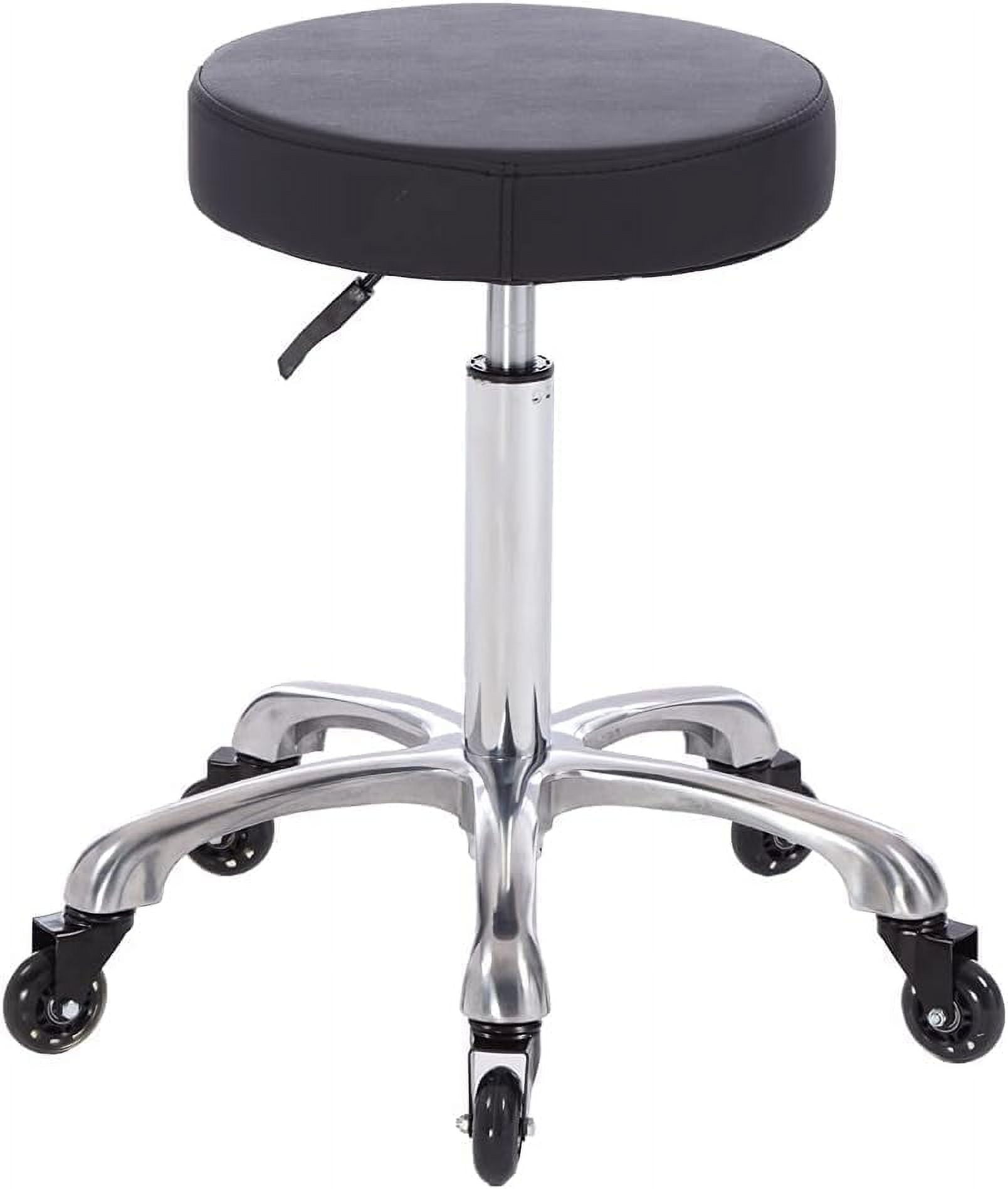 Rolling Salon Stool Swivel Chair with Wheels Height Adjustable ...