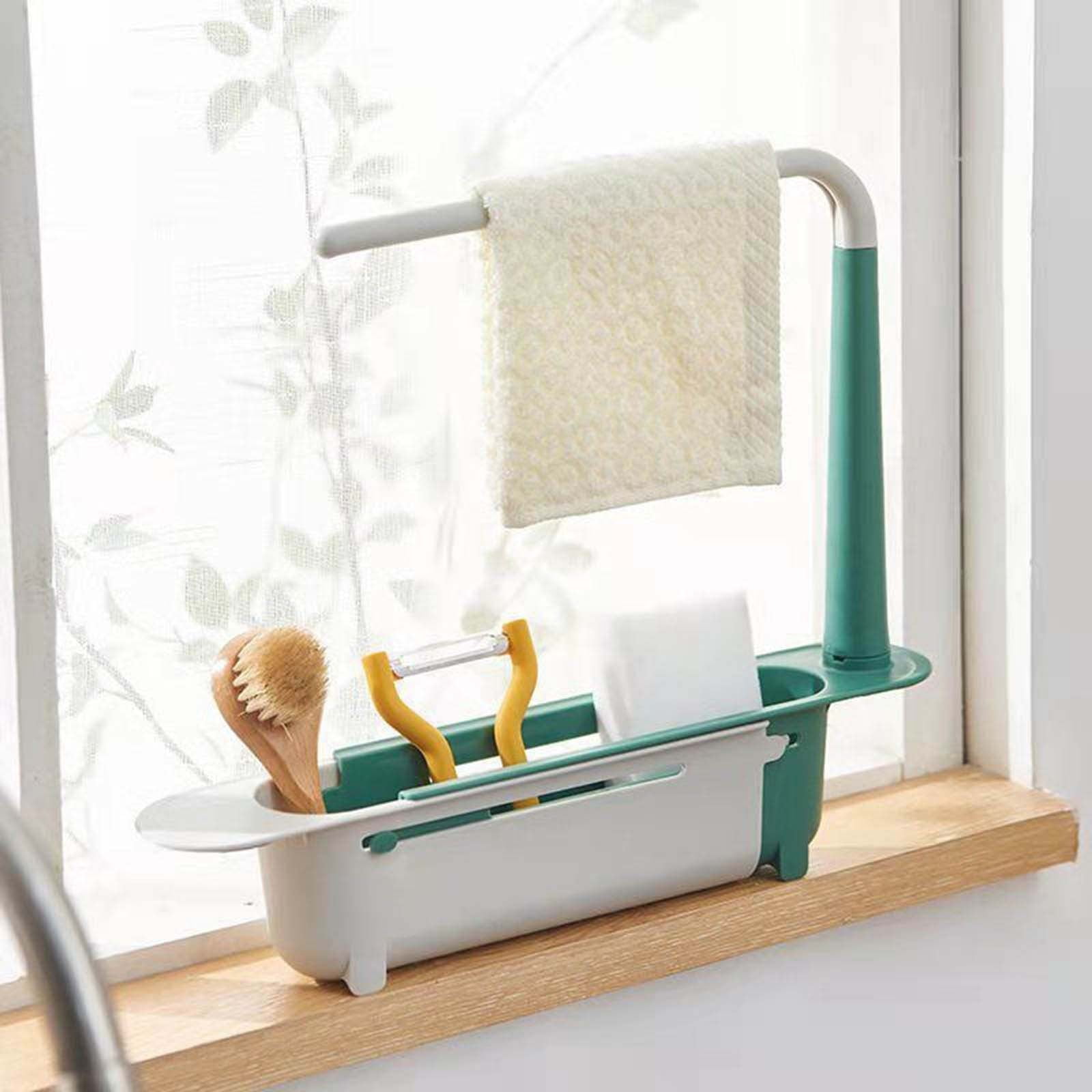 Rolling Shelf, Telescopic Sink Shelf, Pull-Out, Holds Rags, Ideal for ...