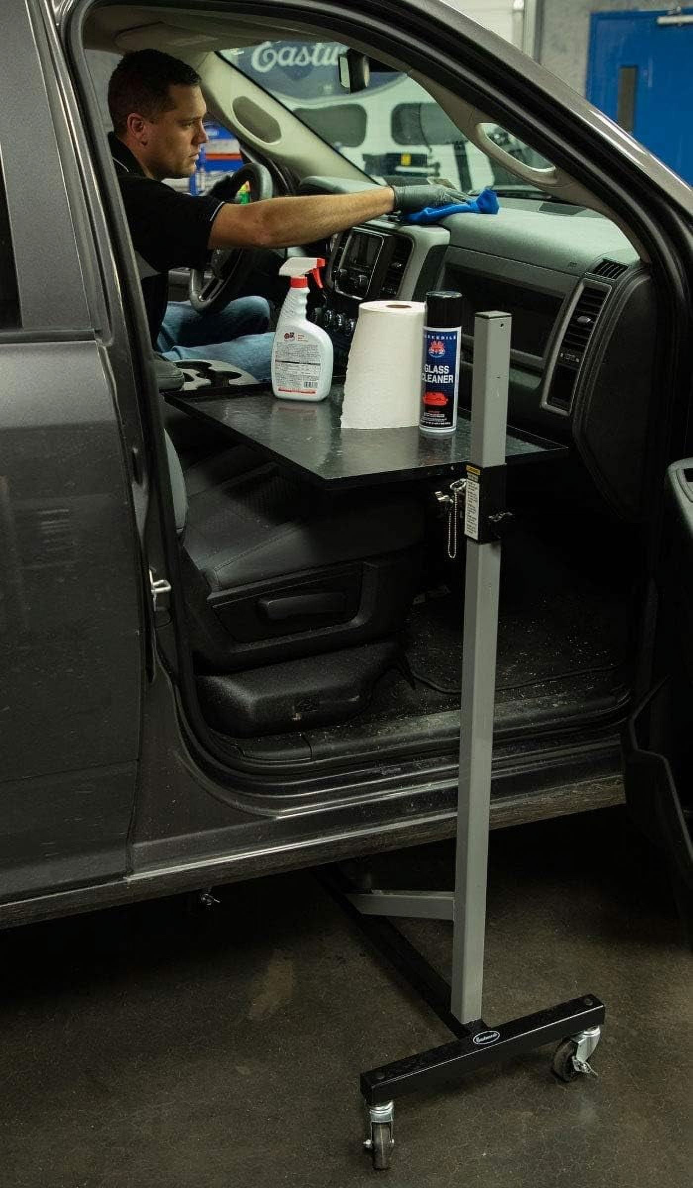 Rolling Shop Tray Tool Cart Durable Steel Construction 100Lb Capacity ...