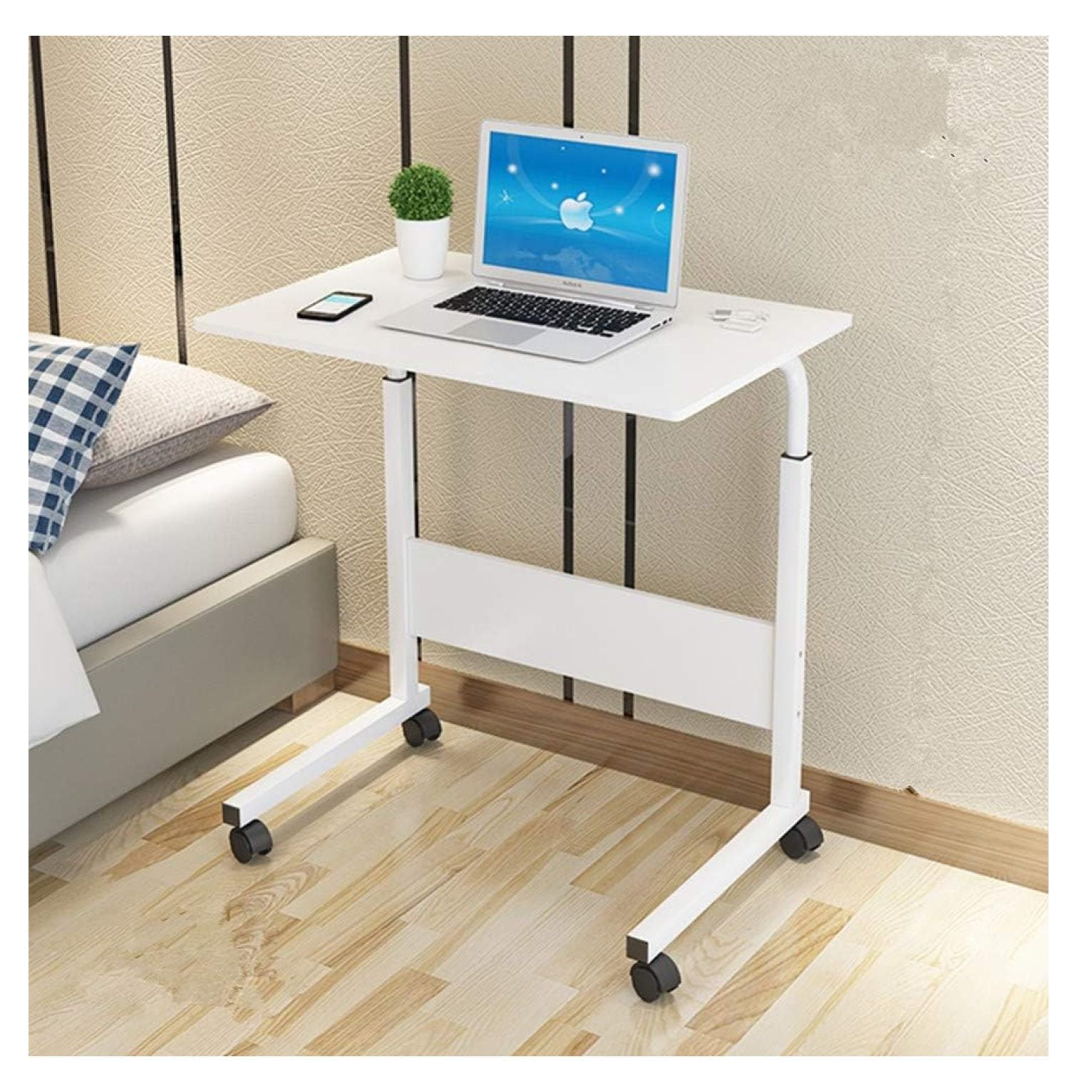 Rolling Sofa Side Snack Table Portable Laptop Computer Desk Stand with ...