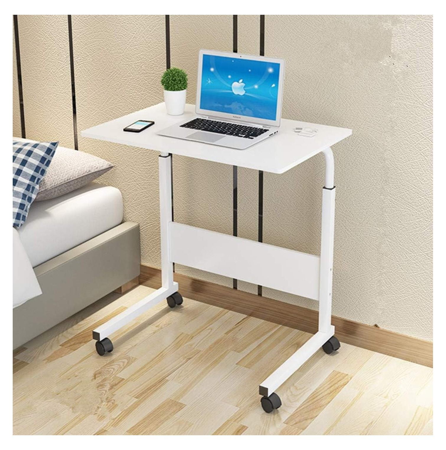 Rolling Sofa Side Snack Table Portable Laptop Computer Desk Stand with ...