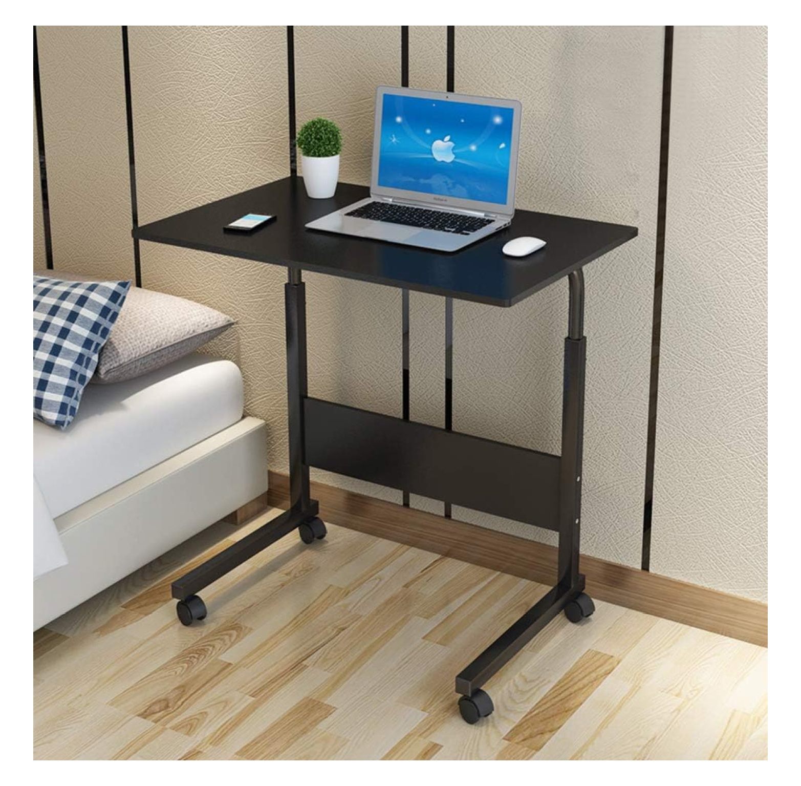 Rolling Sofa Side Snack Table Portable Laptop Computer Desk Stand with ...
