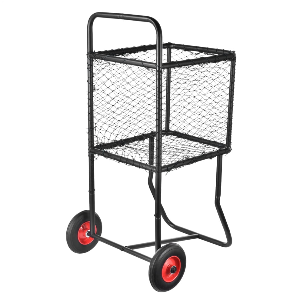 Rolling Softball Caddy Cart, Portable Baseball Cart, Gym Club Equipment ...