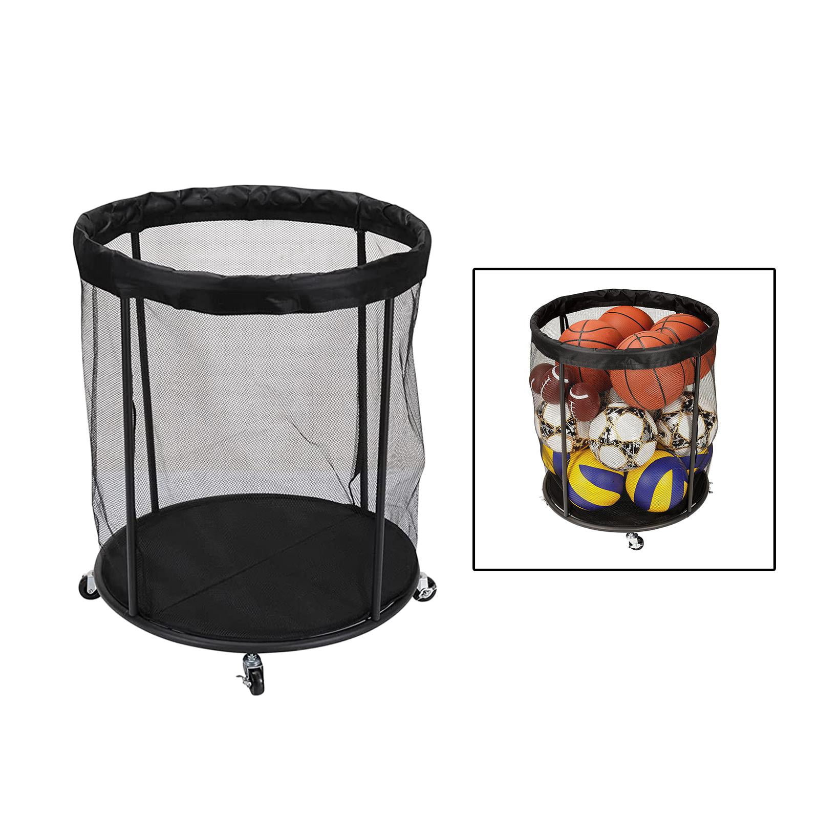 Rolling Sports Ball Storage Cart Ball Storage Locker Lockable Wheels ...