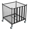Trigon Sports Lockable Ball Storage Cart, Indoor Outdoor Rolling Ball ...