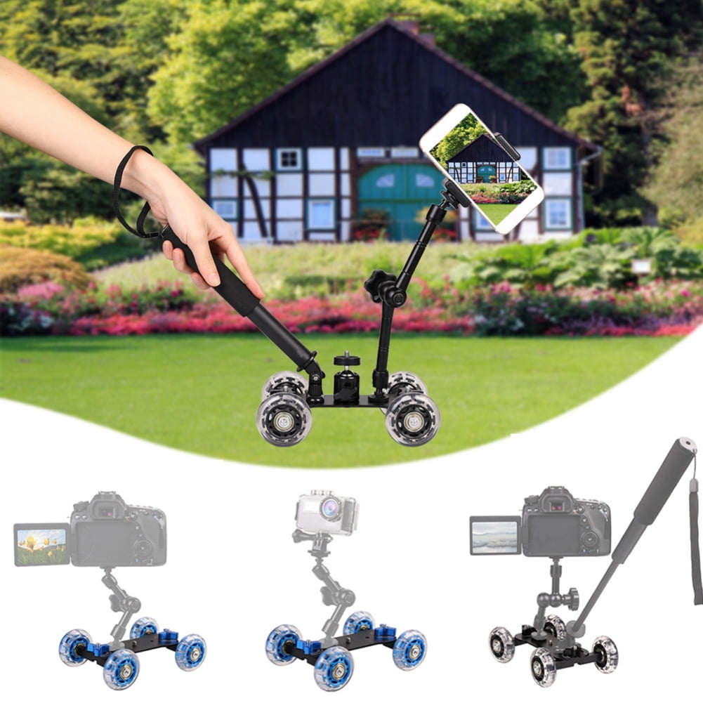 Rolling Stabilizer Track Slider Photography Camera Magic Arm Rail Stand ...