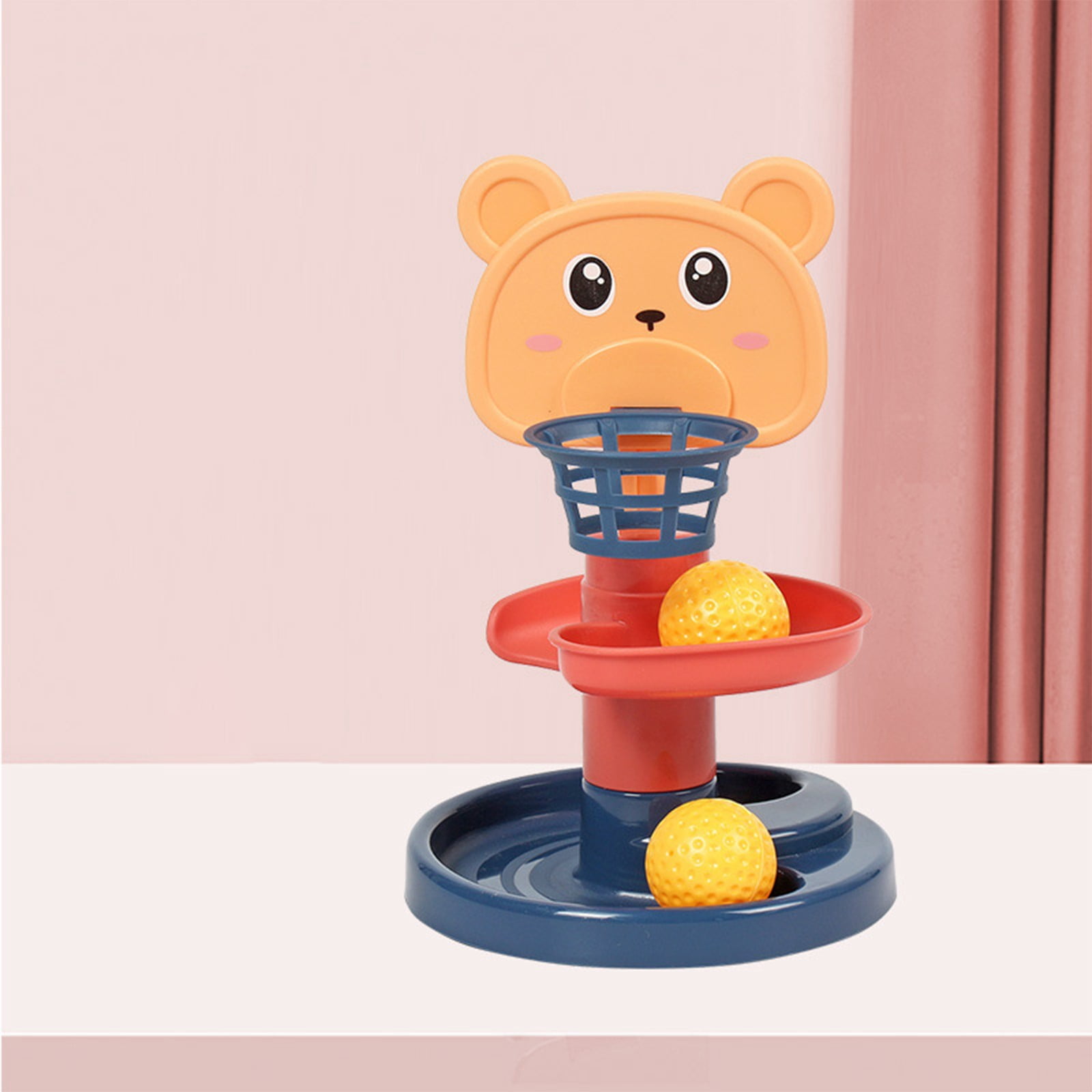 Rolling Stacking Spinning Sliding Tower Toy | Multi-Layer Track Playset ...