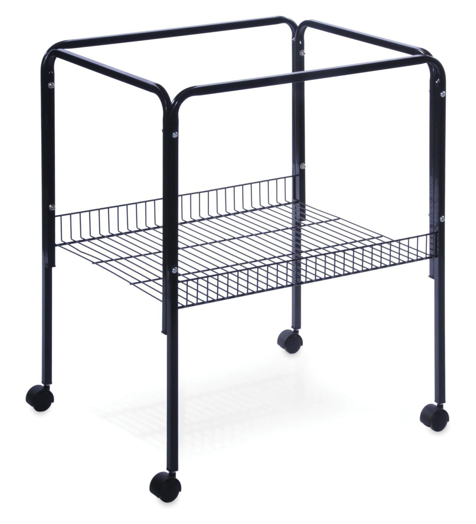 Rolling Stand with Shelf, Black Small - Walmart.com