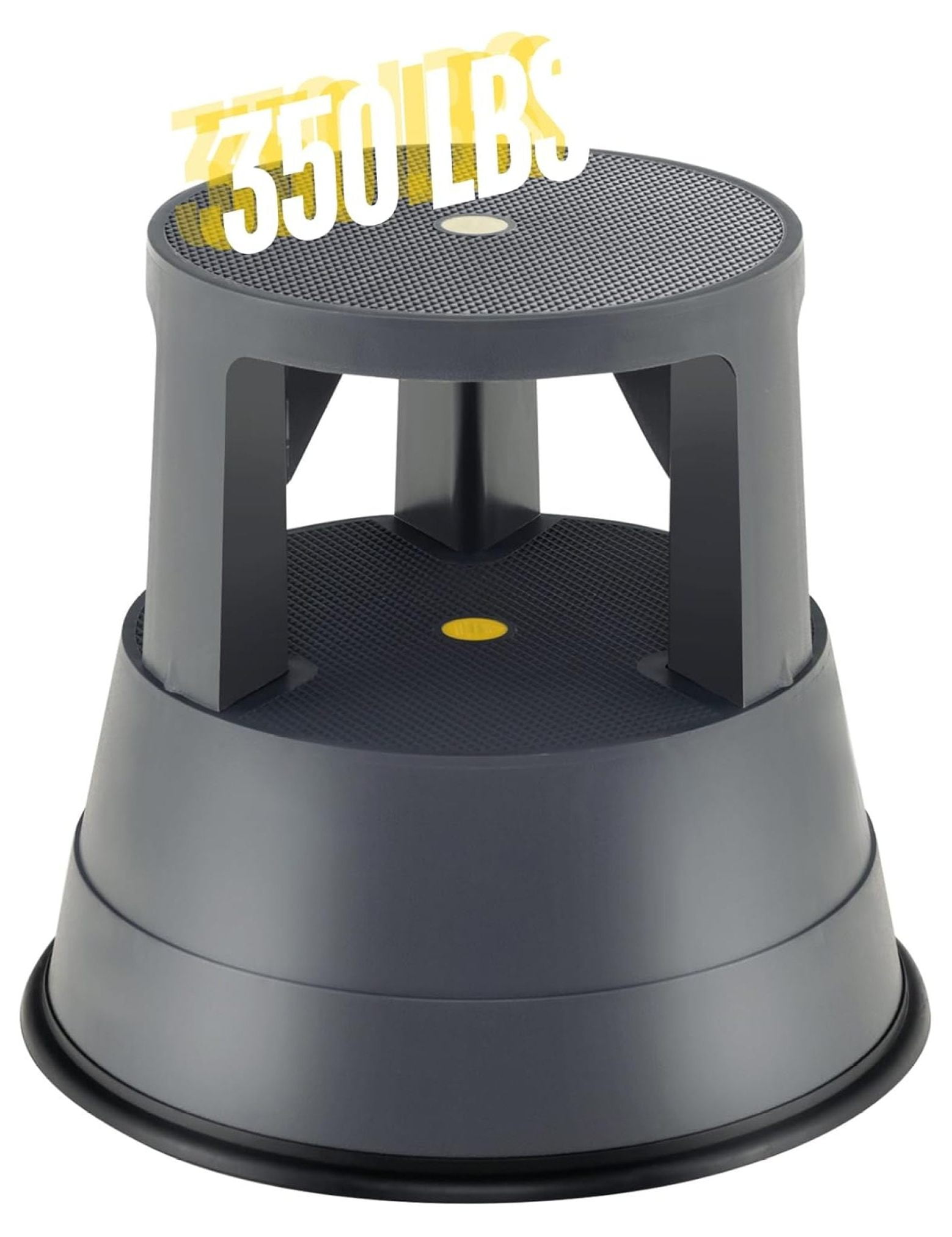 Rolling Step Stool, Kick Stool Holds up to 350 lbs, Round Library Stool ...