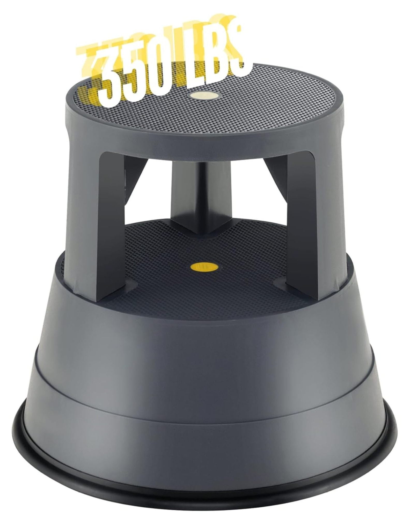 Rolling Step Stool, Kick Stool Holds up to 350 lbs, Round Library Stool ...