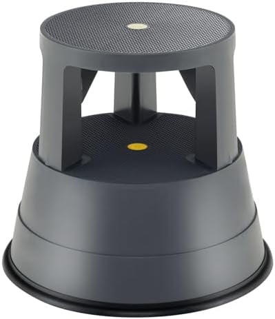 Rolling Step Stool, Library Stool with Non-Slip Platform, Thick Rubber ...