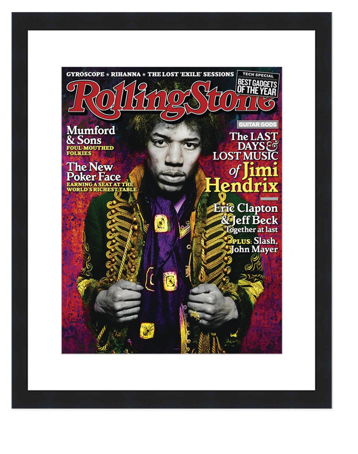 Rolling Stone Magazine Display Frame (pub.10/08-6/18 ) Acrylic, Backing ...