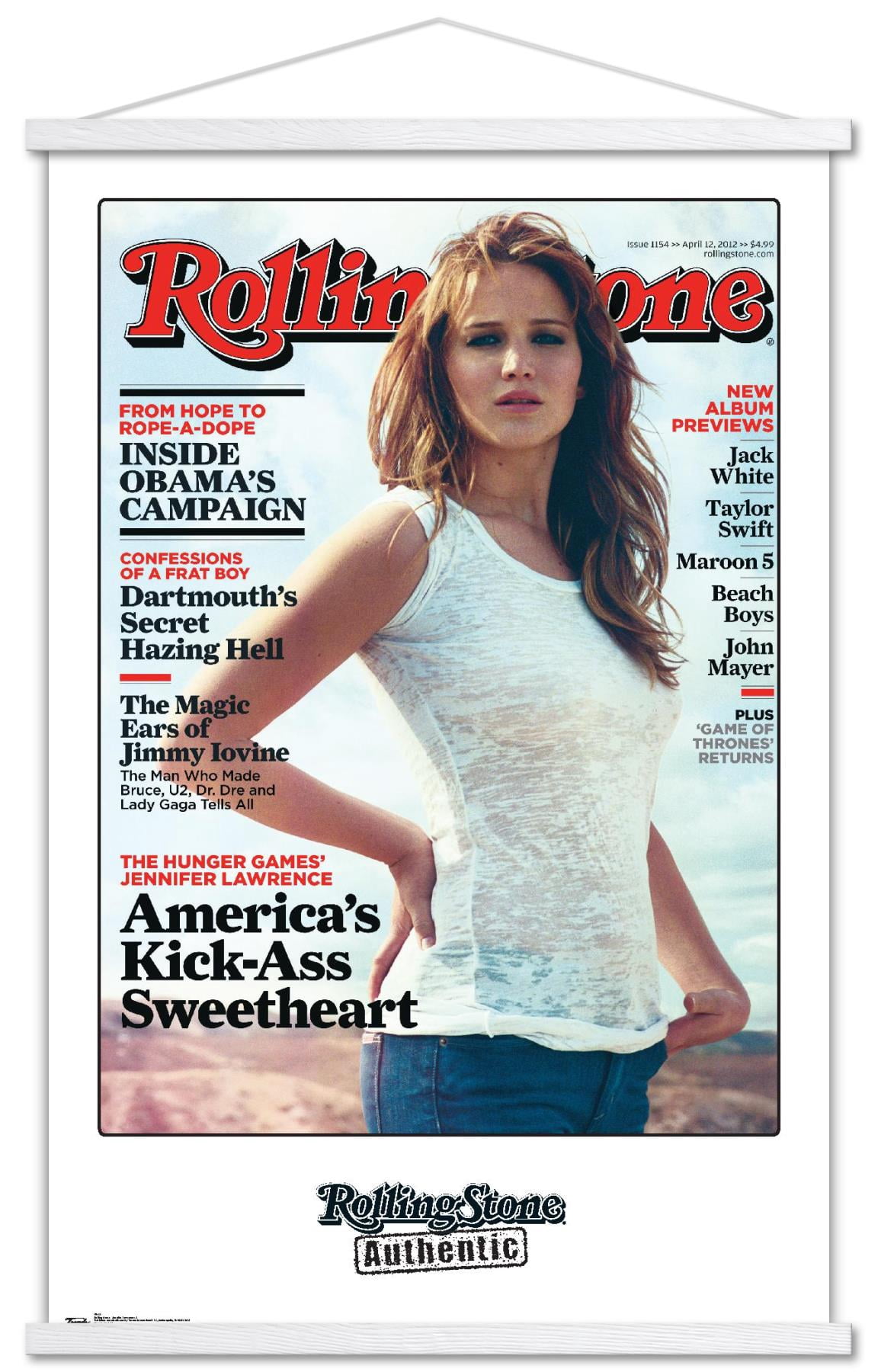 Jennifer Lawrence Poster Di Rolling Stone Shine A Light (2008)