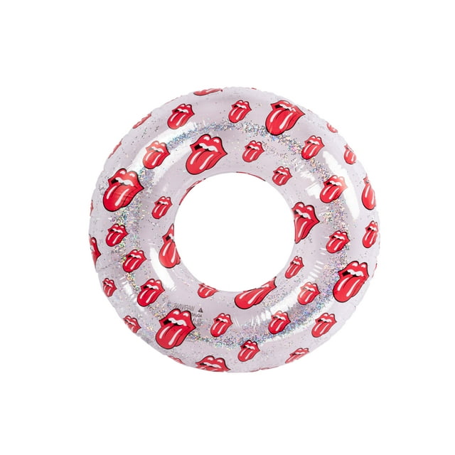 Rolling Stones 40" Inflatable Swim Tube Pool Ring Float, Adult Unisex ...