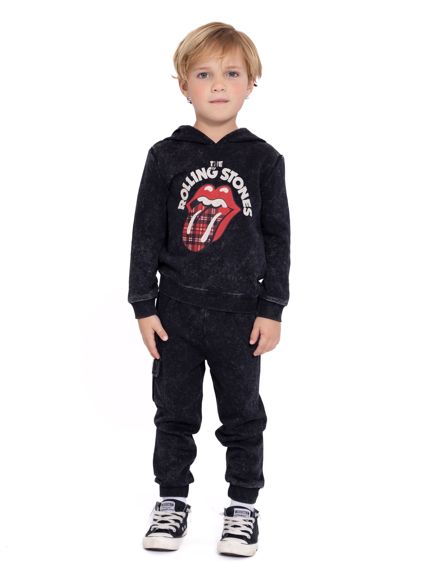 Rolling Stones Toddler Boy Hoodie and Joggers Set, Sizes 12M-5T ...