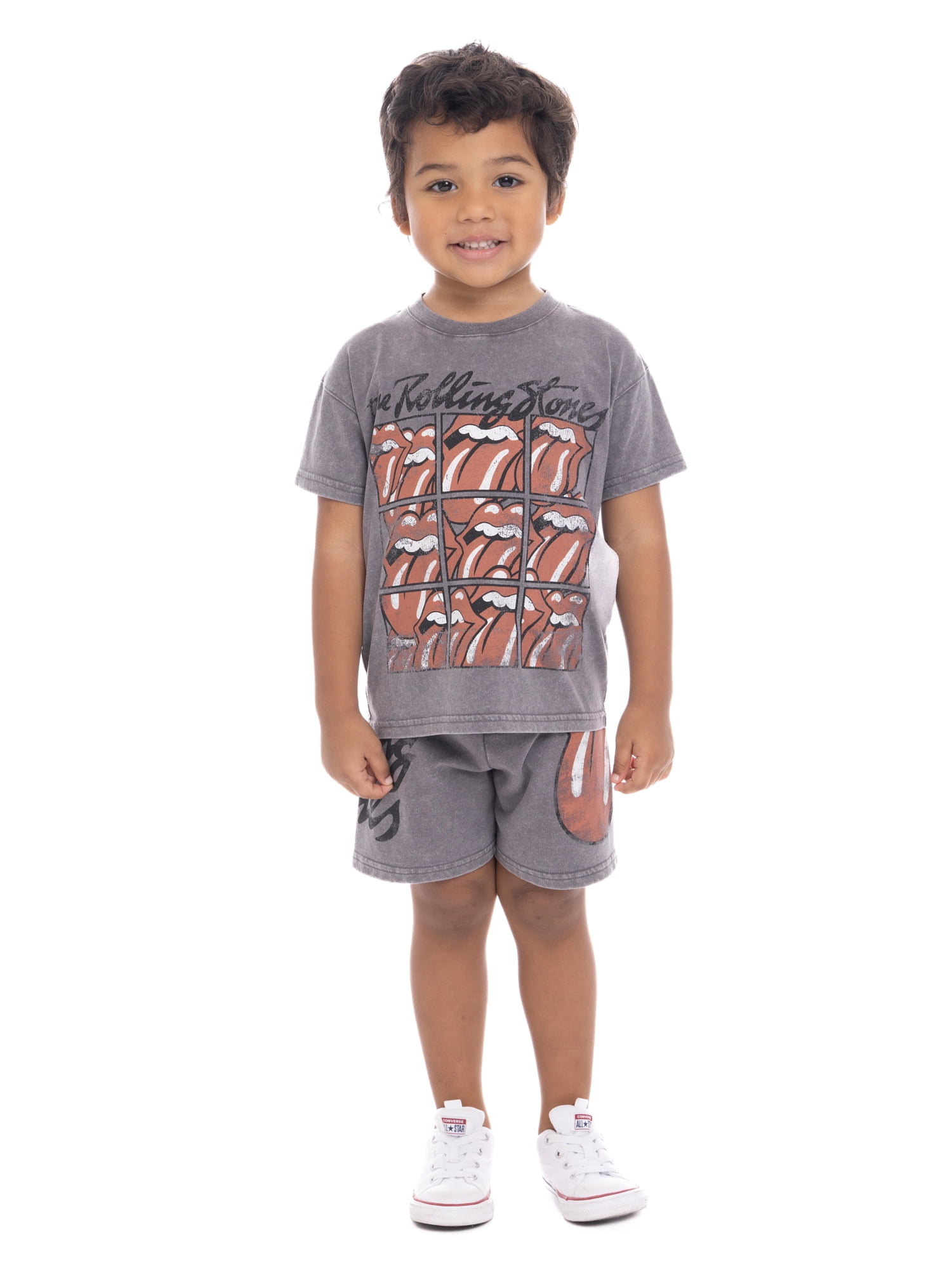 Rolling Stones Toddler Graphic Tee and Shorts Set, 2-Piece, Sizes 12M ...