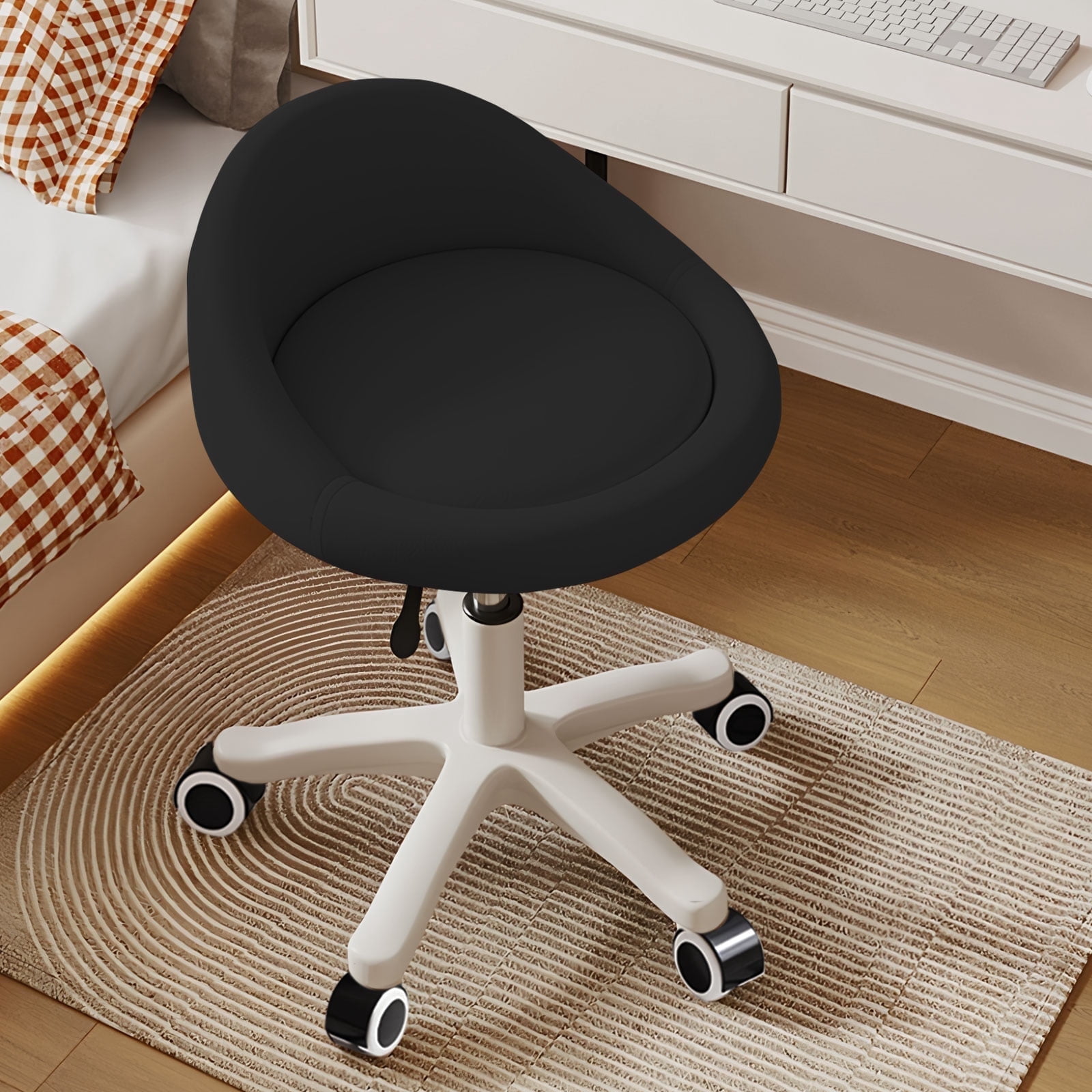 Rolling Stool – Ergonomic Swivel Seat, Adjustable Height, Ultra-Quiet ...