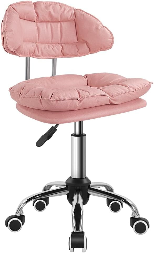 Rolling Stool Swivel Rolling Chair with Low Back Height Adjustable Work ...