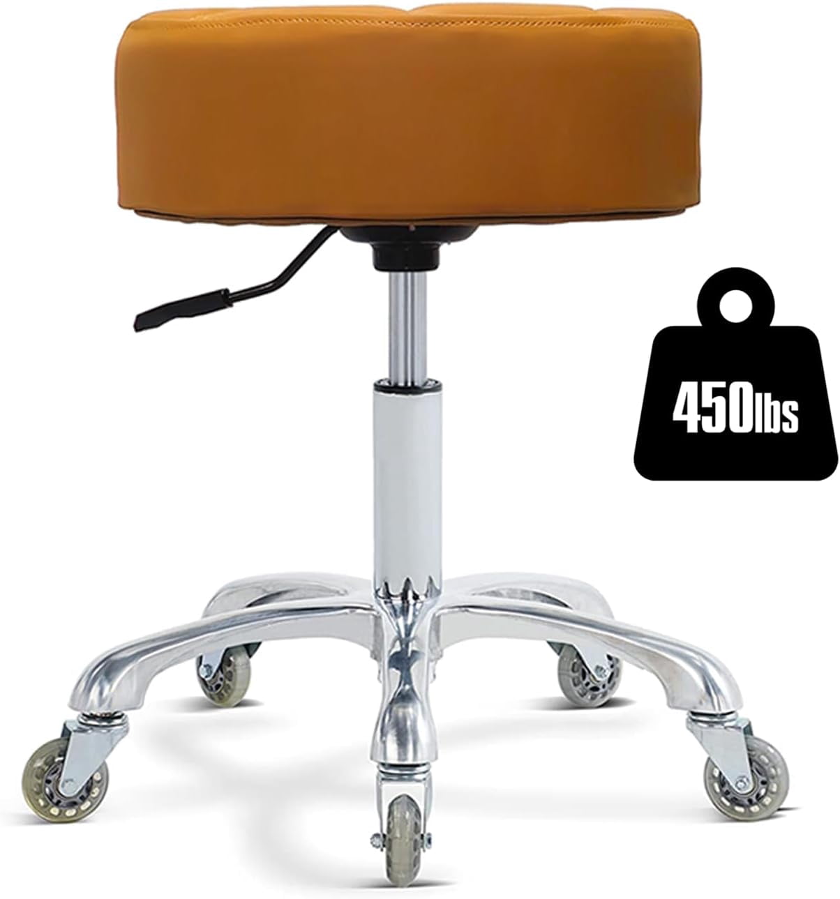 Rolling Stool with Wheels Adjustable Height, Roller Stool for Massage ...
