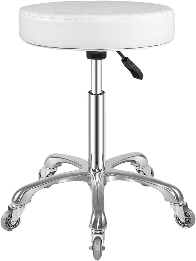 Rolling Stool with Wheels Adjustable Swivel Heavy Duty Hydraulic Stools ...
